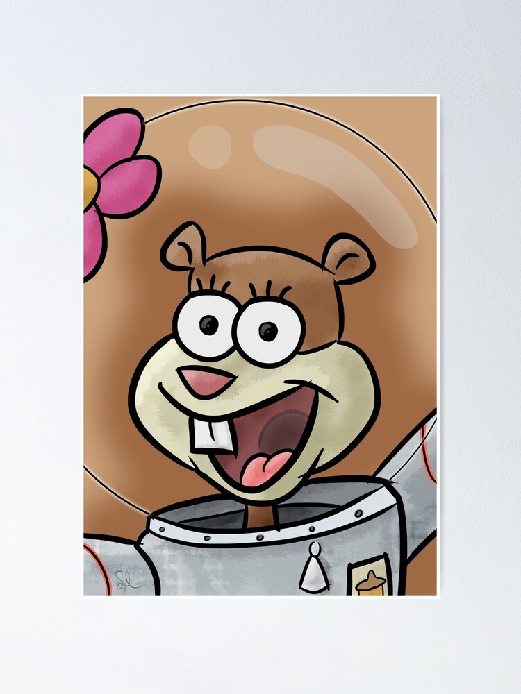 "Sandy Cheeks" Poster for Sale by omgimpixled | Redbubble