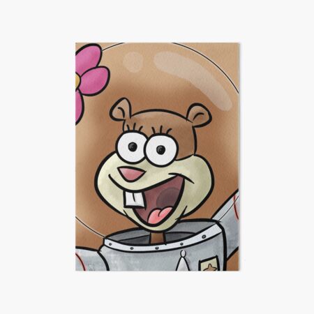 "Sandy Cheeks" Art Board Print by omgimpixled | Redbubble