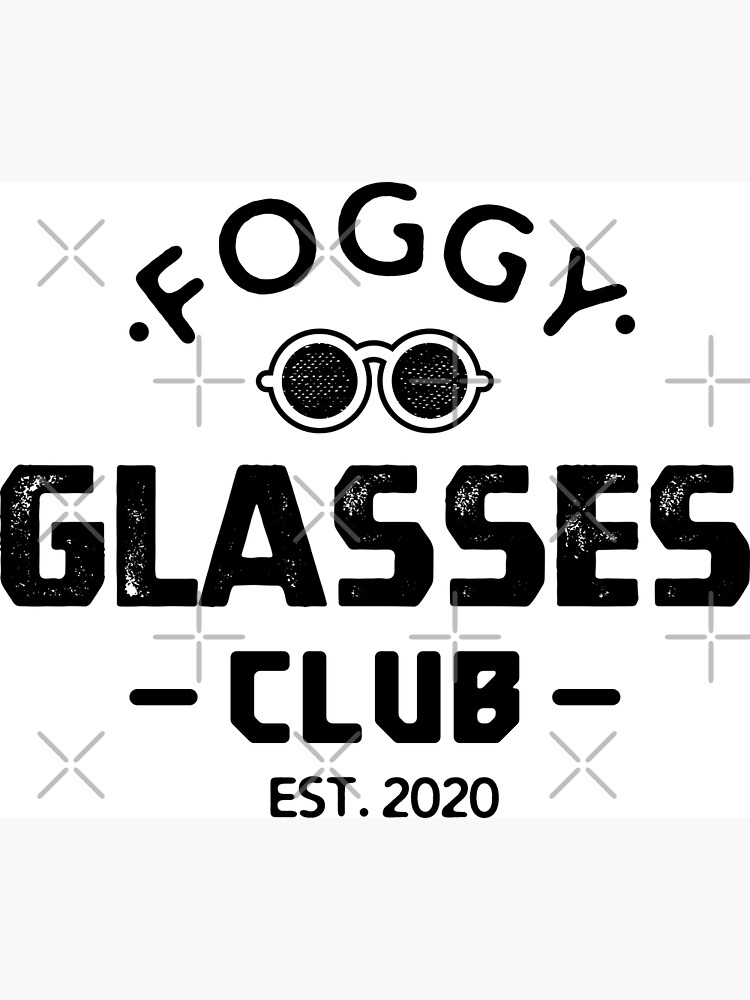 Foggy Glasses Club Est 2020 Black Funny Vintage Cool Sunglasses Meme
