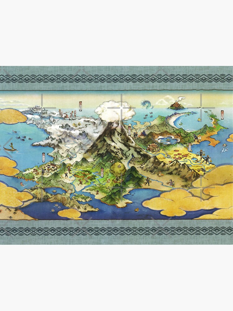 "Hisui Map" Sticker for Sale by Biochao | Redbubble