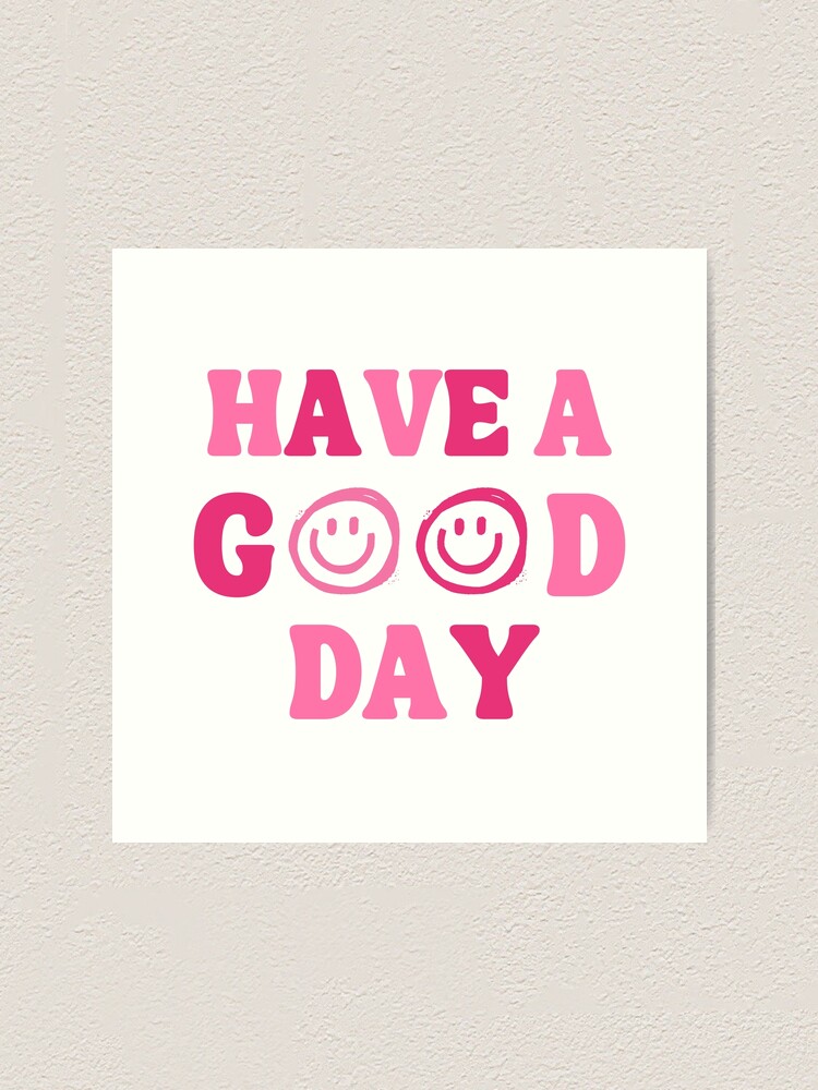 "Magenta Have a Good Day | Quirky Cute Smiley Faces | Pink Smile Face ...