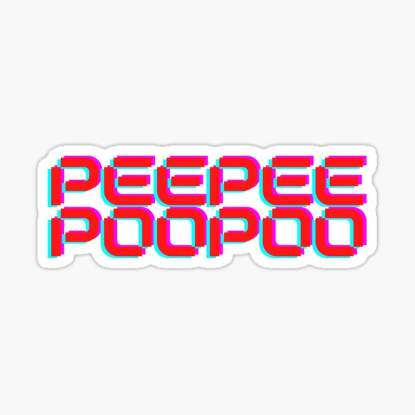 "pee pee poo poo" Sticker for Sale by calei9h | Redbubble