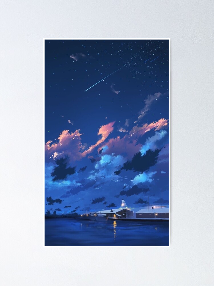 "Anime landscape " Poster for Sale by svetavar21 | Redbubble