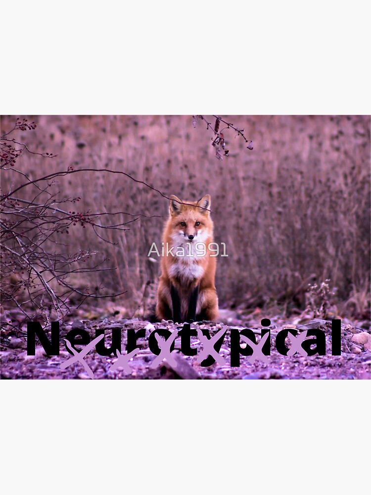 "autistic fox" Sticker by Aika1991 | Redbubble