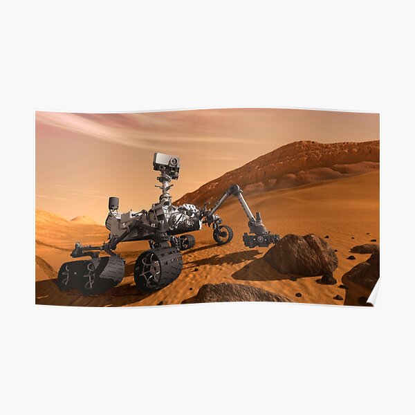 "Artist concept of NASA's Mars Science Laboratory Curiosity rover ...