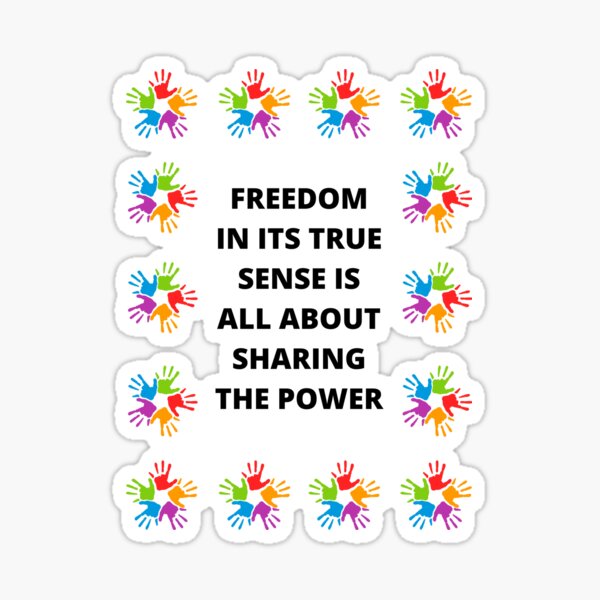 "Freedom" Sticker by SRAEmpire | Redbubble