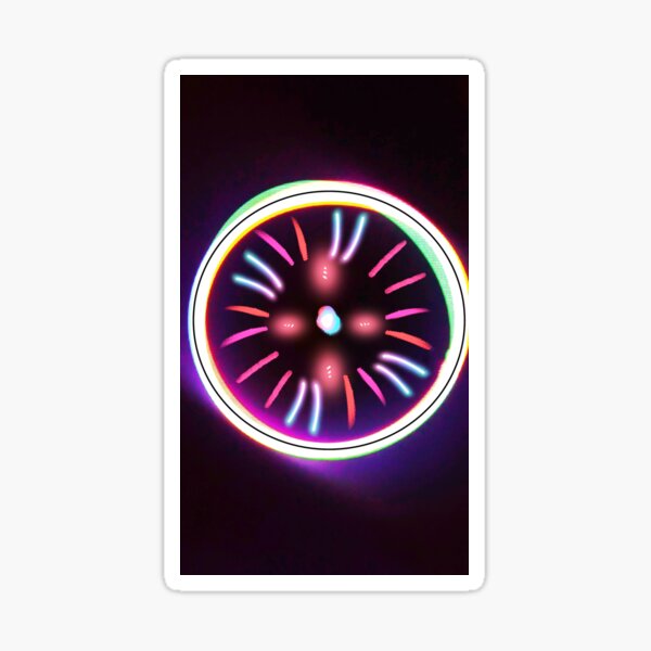 "THE LIGHTNING WHEEL" Sticker by EvergreenStigma | Redbubble