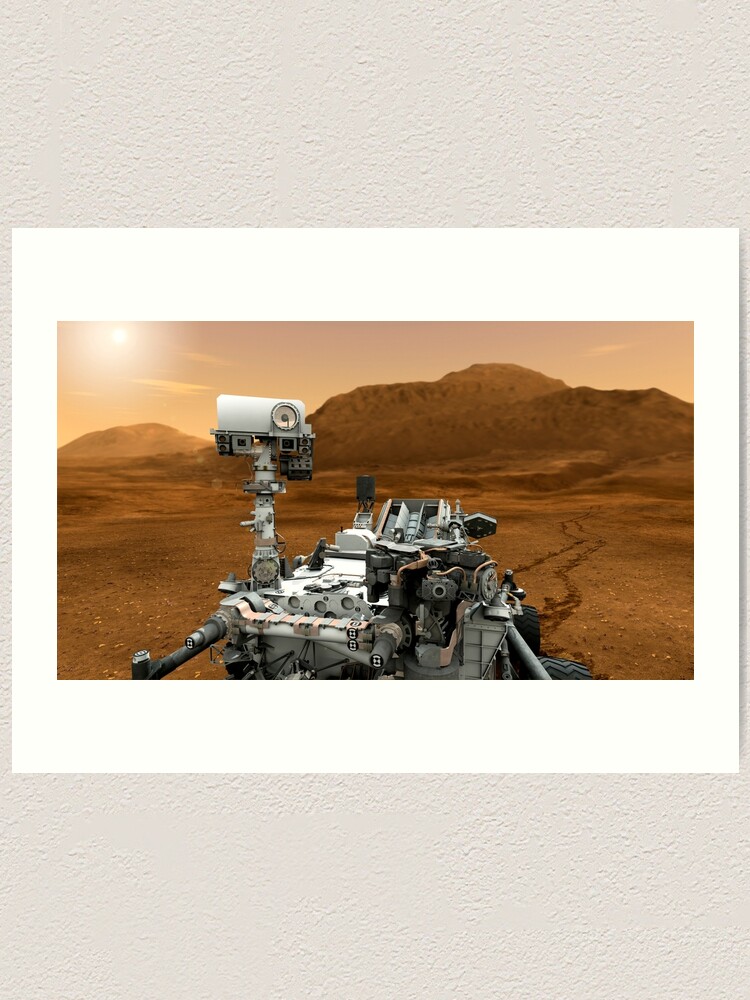 "Artist concept of NASA's Mars Science Laboratory Curiosity rover." Art ...