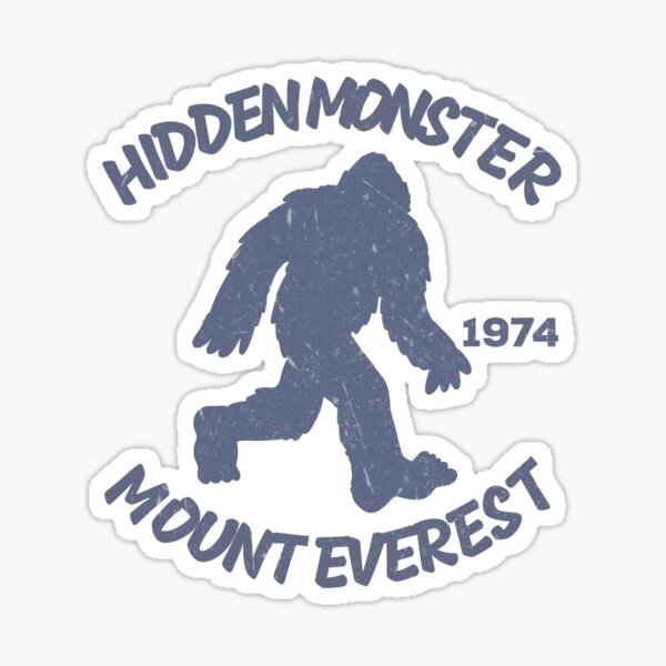 "Hidden Monster Mount Everest Yeti " Sticker for Sale by BaronSonny ...