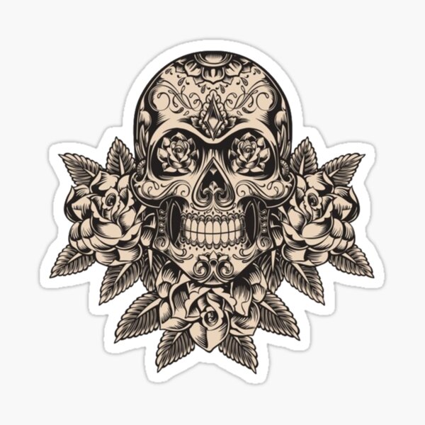 "Scull" Sticker by SergePovorov | Redbubble