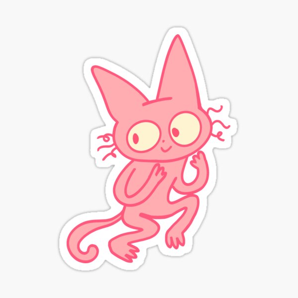"Frisky Kitty" Sticker for Sale by 11sparrows | Redbubble