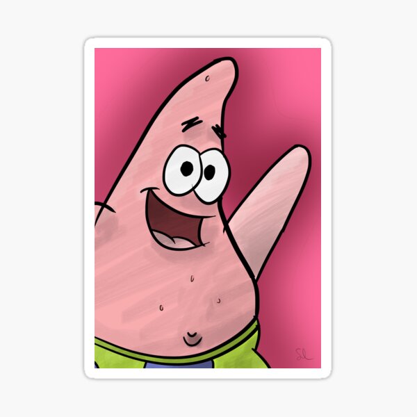 "Patrick Star" Sticker for Sale by omgimpixled | Redbubble