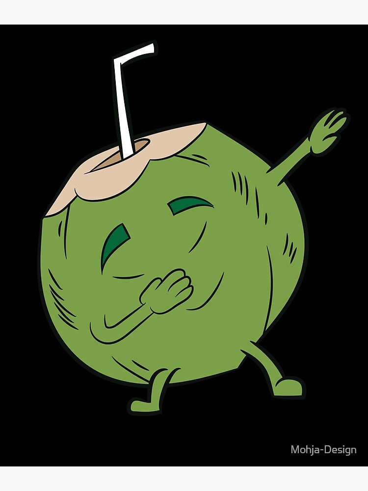 "Coconut - DAB, dabbing, dance" Poster for Sale by Mohja-Design | Redbubble