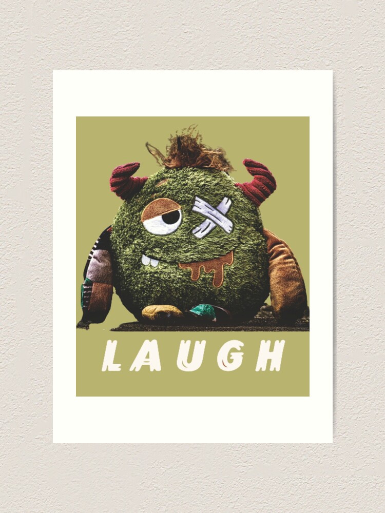 "The best laughing terrifying monster sticker" Art Print for Sale by ...