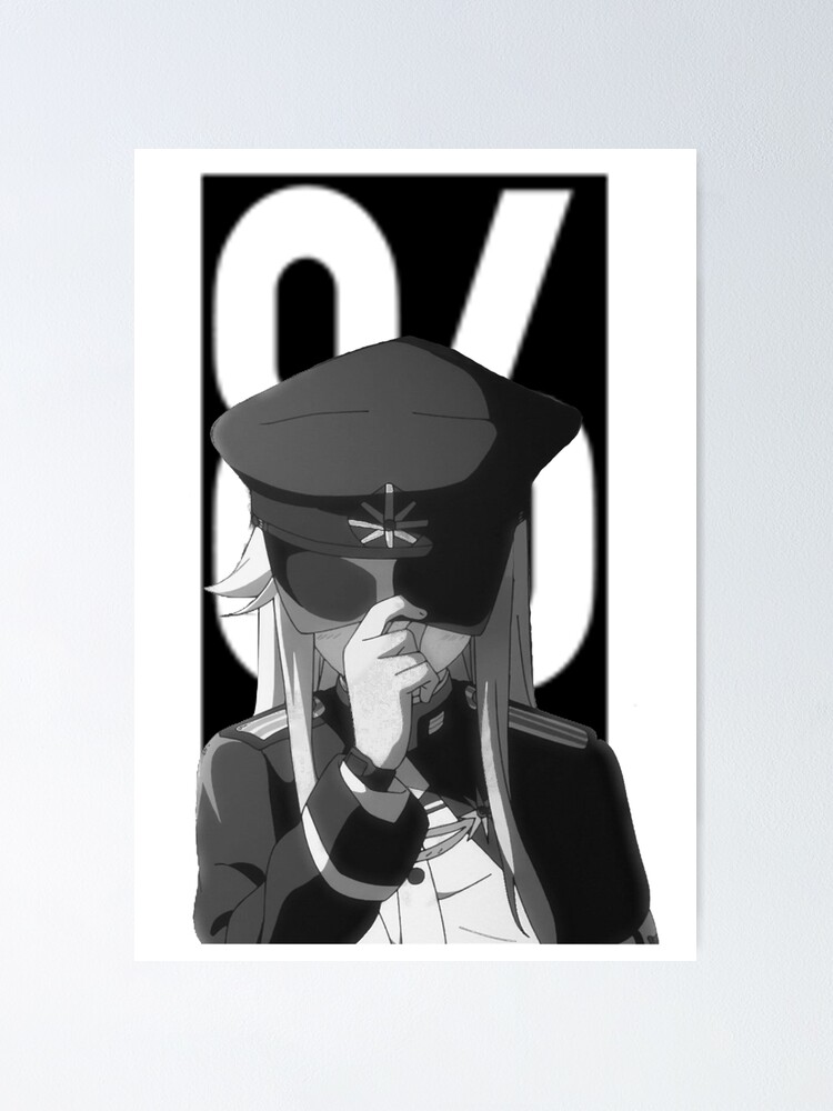 "86 Eighty Six Sad Lena Milize Sticker B/W" Poster for Sale by ...