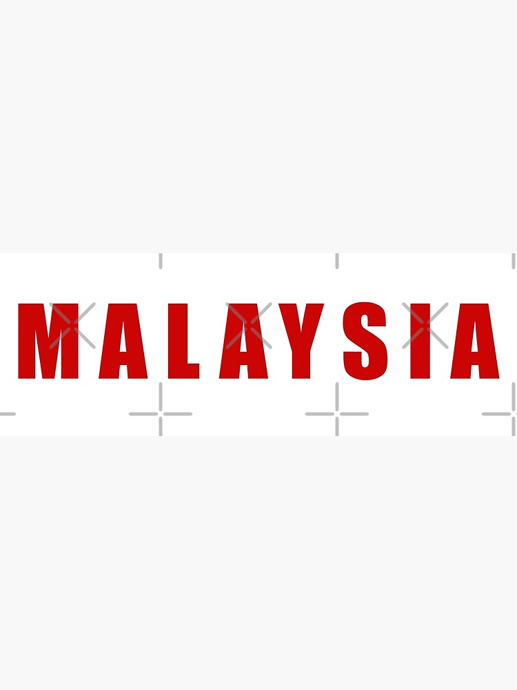 "Malaysia simple text" Poster by gmstockstudio | Redbubble