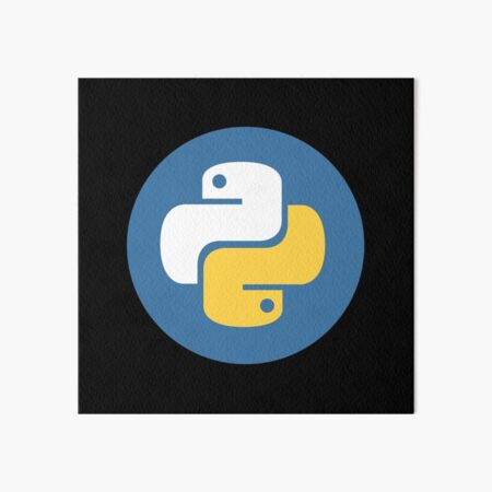 "circular python coding language logo" Art Board Print by BluePencilArt ...