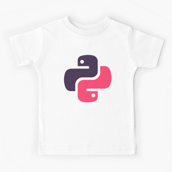 "pink and purple python coding language logo" Kids T-Shirt for Sale by ...