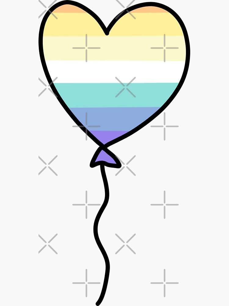 "Genderfaun Pride Balloon" Sticker for Sale by alolaraichu | Redbubble