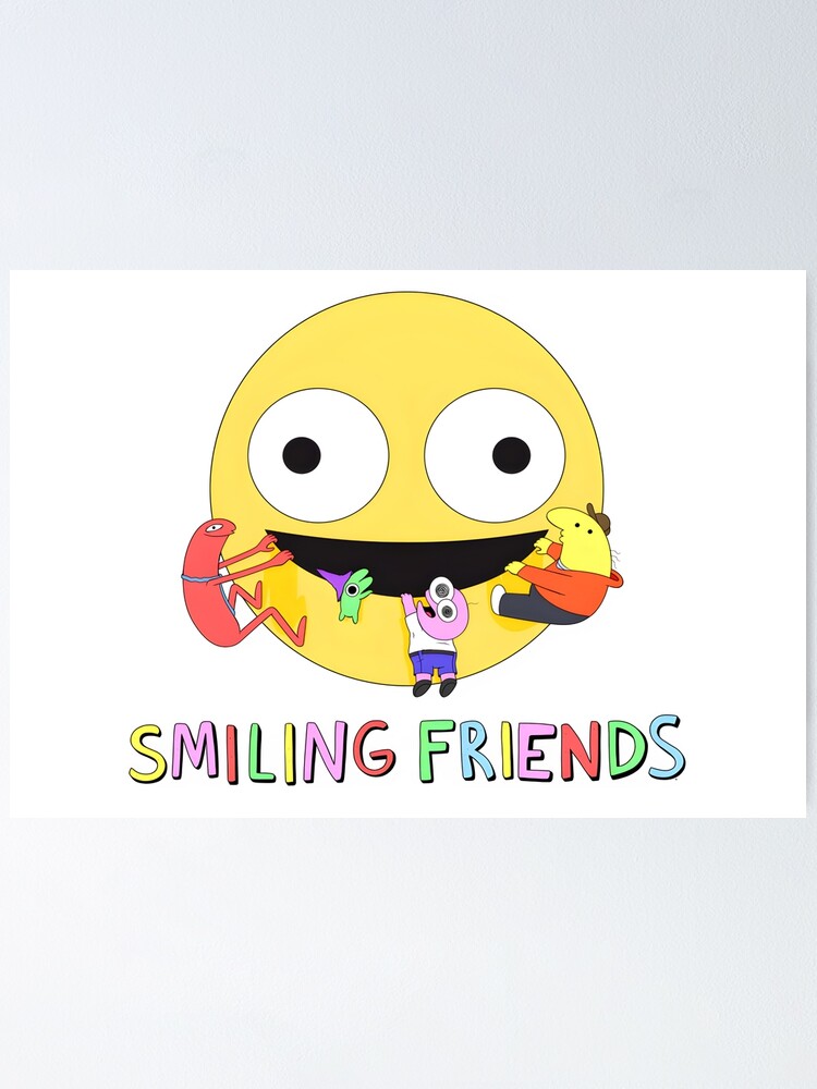 "Smiling Friends Logo" Poster for Sale by mucore | Redbubble