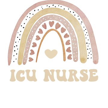 "ICU nurse cute aesthetic rainbow " Poster for Sale by Omochiroi ...