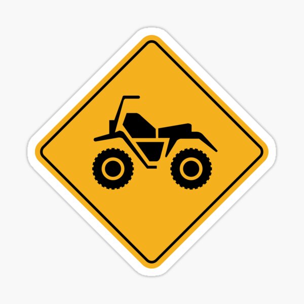 "Quad sign" Sticker for Sale by RicardoPeragua | Redbubble