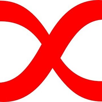 "Big red infinity symbol" Sticker for Sale by Singerevita | Redbubble
