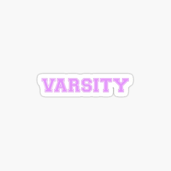 "purple varsity" Sticker for Sale by KiwiBurrito | Redbubble