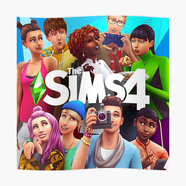 "The Sims 4 Video Game " Poster for Sale by Alfi-Red | Redbubble
