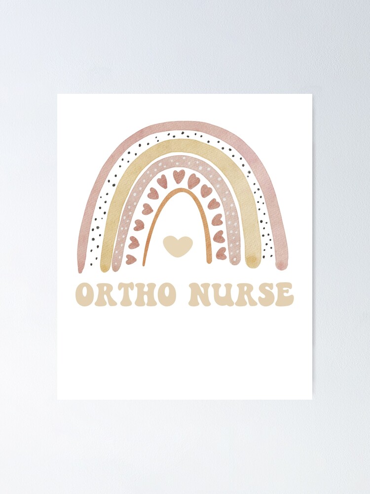"Ortho nurse cute aesthetic rainbow " Poster for Sale by Omochiroi ...