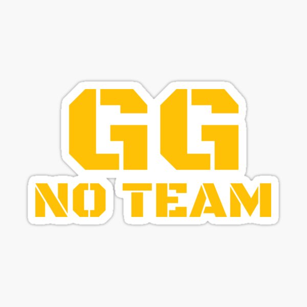 "GG No Team | Gamer " Sticker for Sale by ACMCRandom | Redbubble
