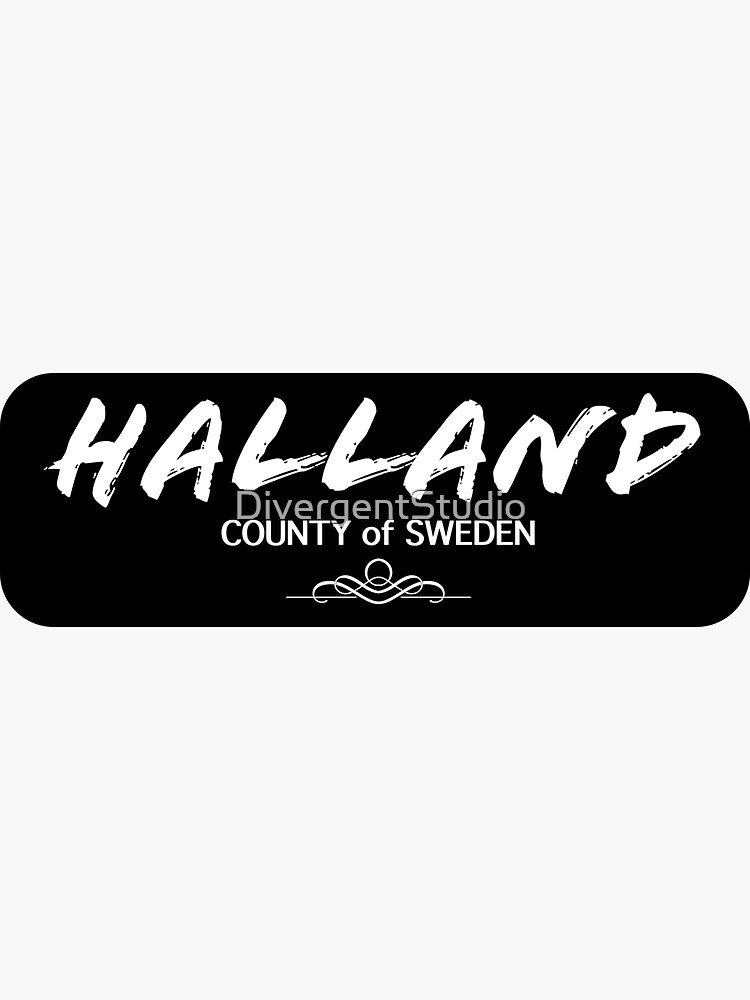 "Counties of Sweden - Halland" Sticker for Sale by DivergentStudio ...