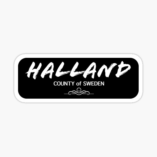 "Counties of Sweden - Halland" Sticker for Sale by DivergentStudio ...