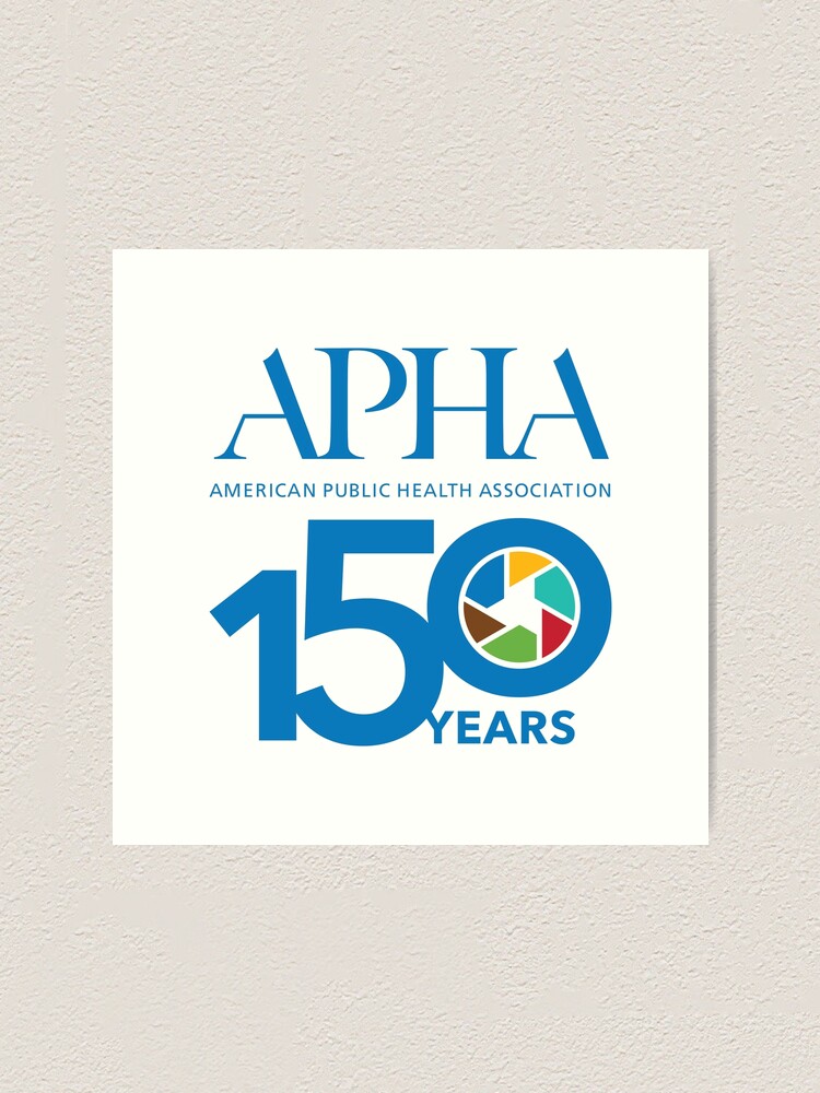"APHA 150th anniversary logo, Full Color on White Collection" Art Print ...