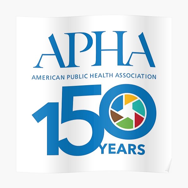 Póster «Logotipo del 150 aniversario de APHA, colección a todo color en ...