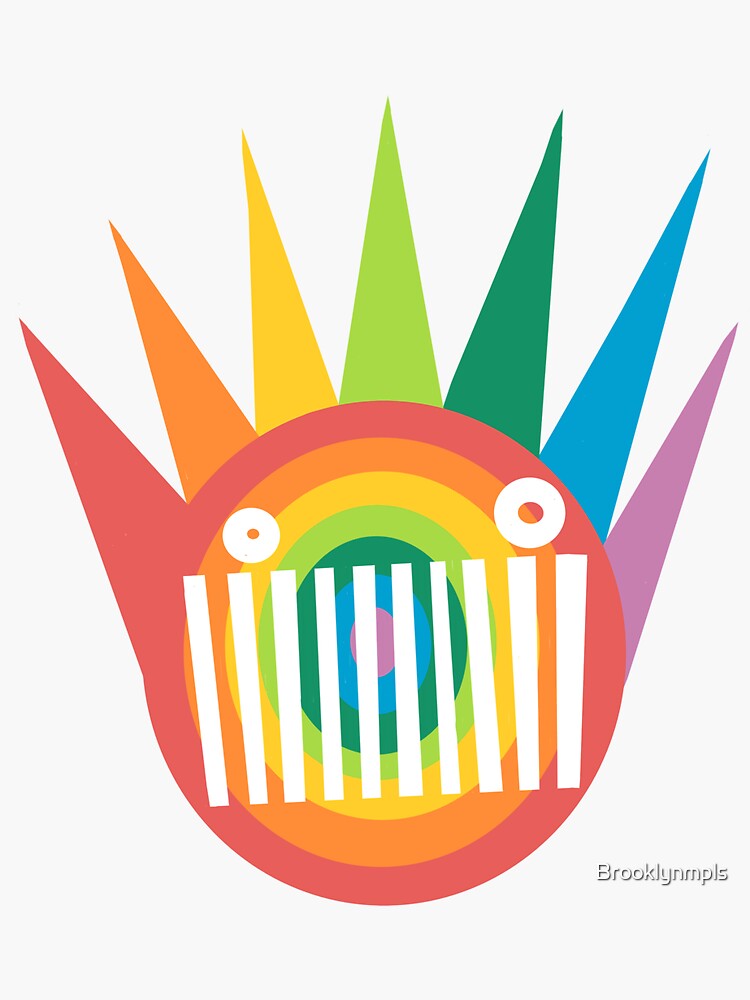 "Rainbow Boognish" Sticker for Sale by Brooklynmpls | Redbubble