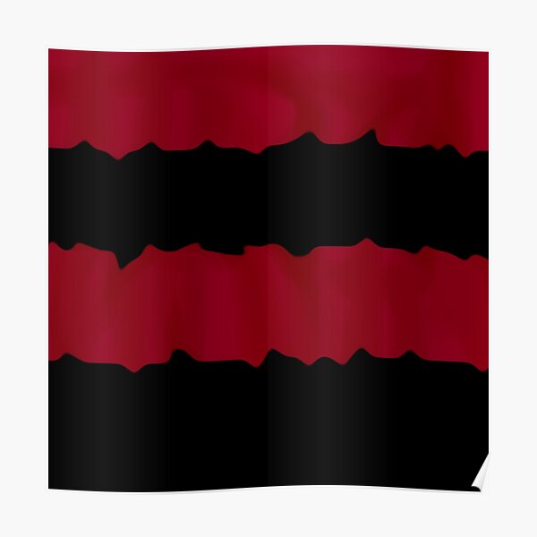 "Bold black and red emo alt aesthetic" Poster for Sale by ChloeNeko ...