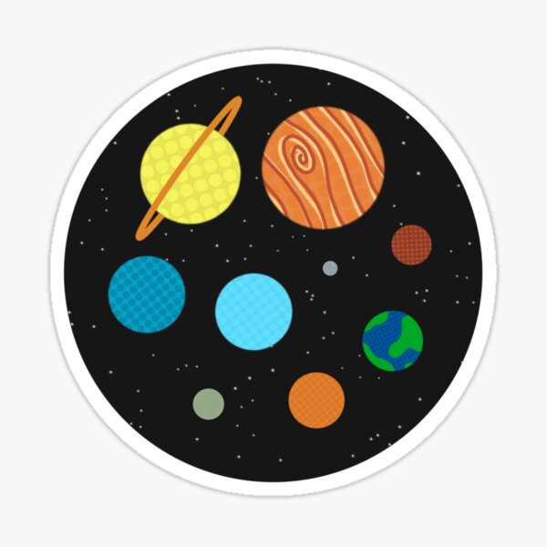 "Solar System " Sticker by starrmakesstuff | Redbubble