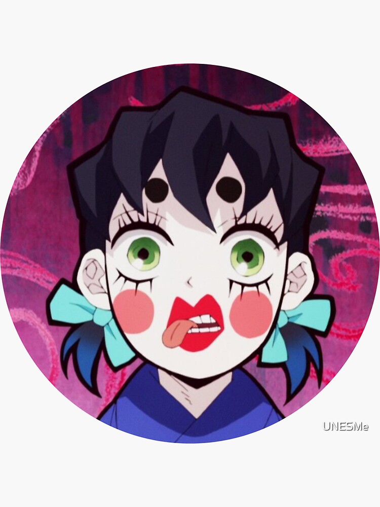 "Inosuke Funny face" Sticker by UNESMe | Redbubble