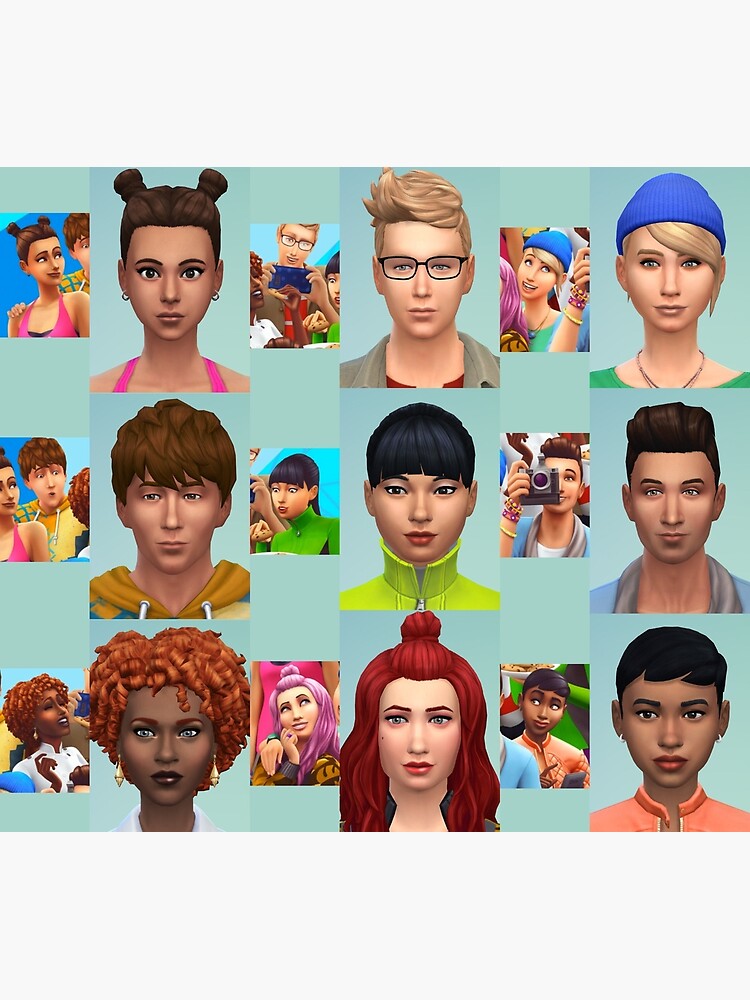 "The Sims People " Poster for Sale by Alfi-Red | Redbubble