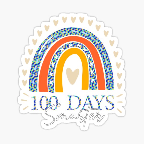 "100 Days Smarter Rainbow 100th Day Of School Teacher, gift for ...