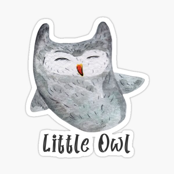 "Little Owl" Sticker for Sale by SophiaWilliamz | Redbubble