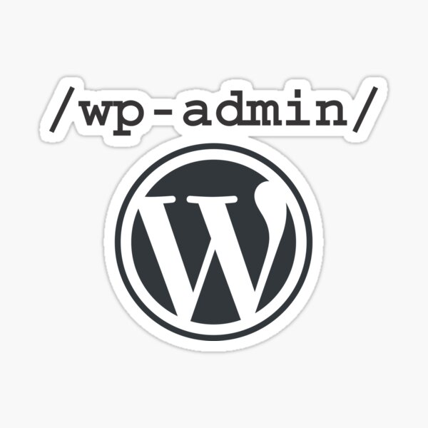 "Wordpress admin." Sticker for Sale by winkhall | Redbubble