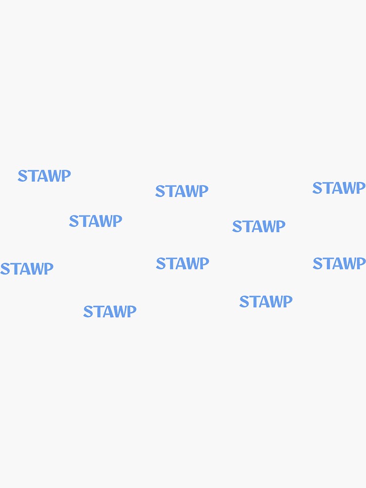 "STAWP sticker pack" Sticker for Sale by jamiemarsal | Redbubble