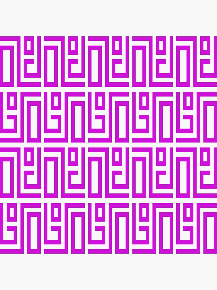 "maze block pattern" Sticker for Sale by noanstudios | Redbubble