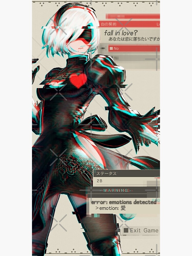 Póster «Error 2B - Emociones: Amor» de mirachelonice | Redbubble