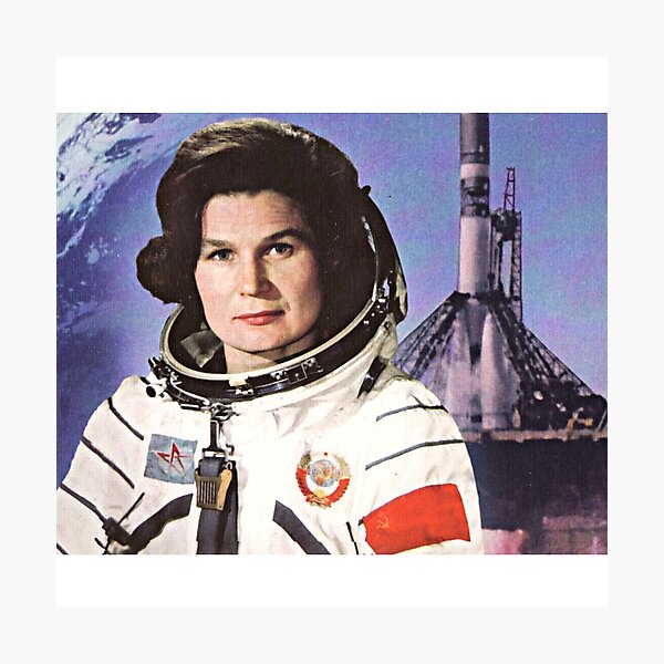 Lámina fotográfica «Valentina Tereshkova - Primera mujer astronauta en ...