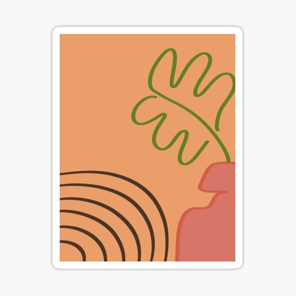 "Simple Leaf " Sticker by ellenhaverstick | Redbubble