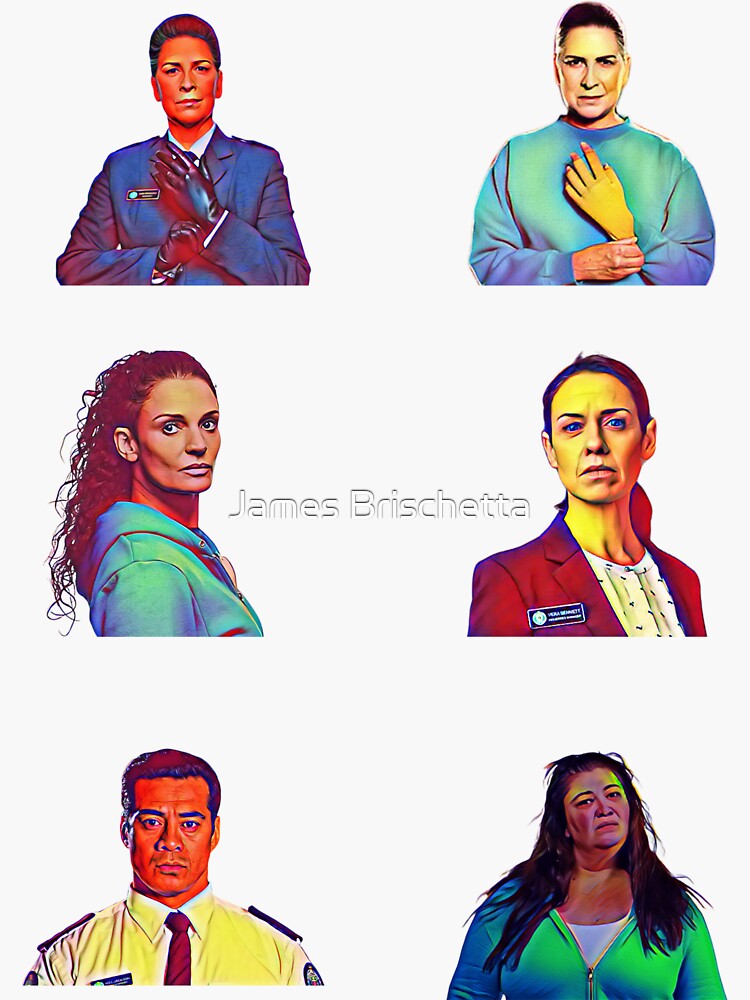 "Wentworth Prison - Art Sticker Set (Bea Smith, Joan Ferguson, Vera ...