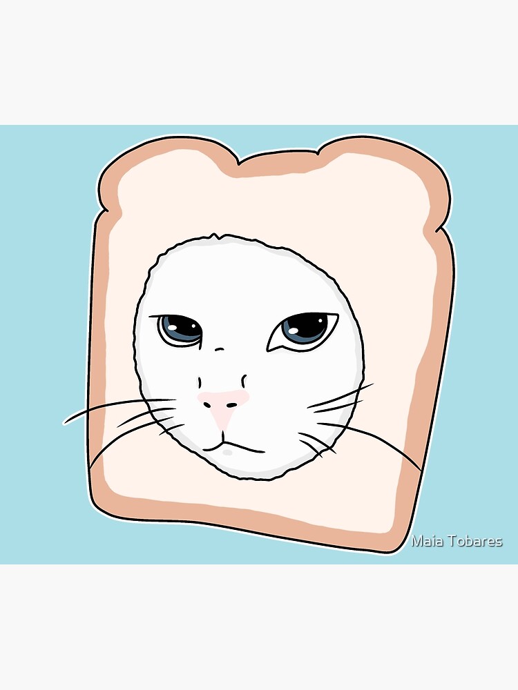 "Funny toast cat meme - Pattern Ver." Poster for Sale by BiitterblueM | Redbubble